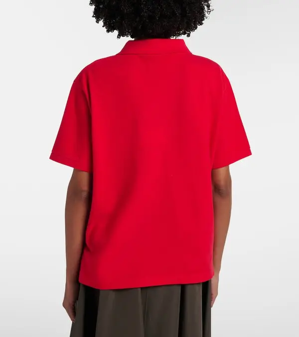Prada Logo Cotton Piqué Polo Shirt