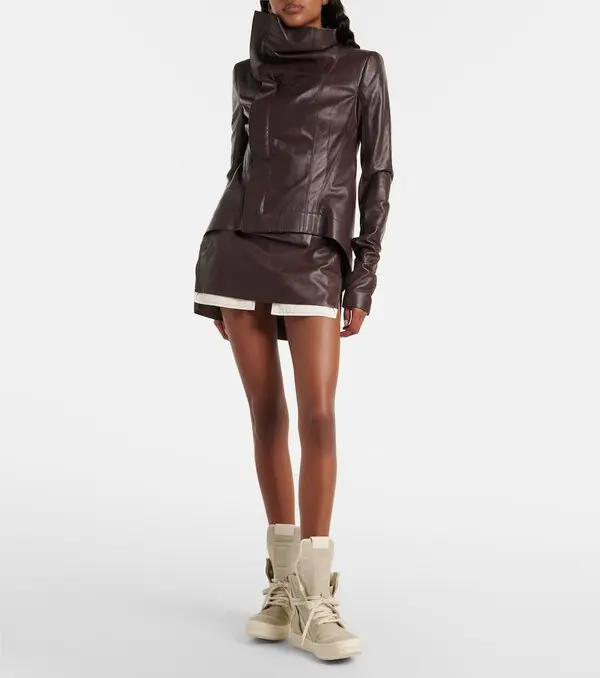 Rick Owens Temple Geobasket High-top Sneakers