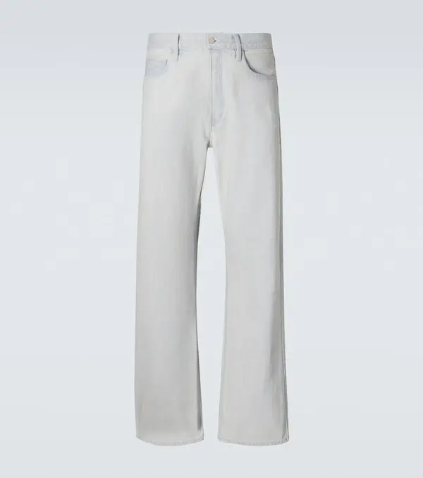Fear Of God Straight Leg Jeans In Bleach Wash