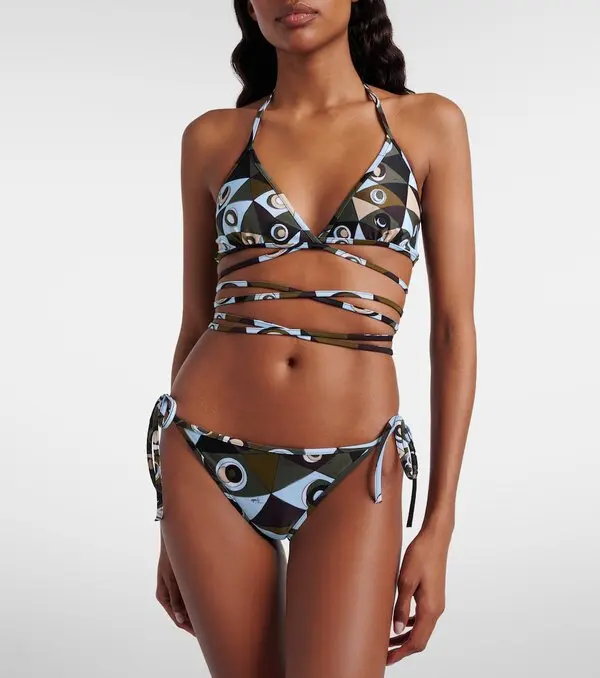 Emilio Pucci Occhi Bikini Top