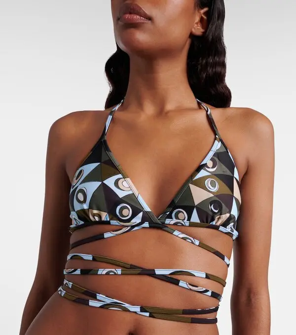 Emilio Pucci Occhi Bikini Top