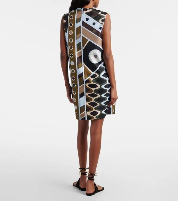 Emilio Pucci Vivara Silk Twill Mini Dress