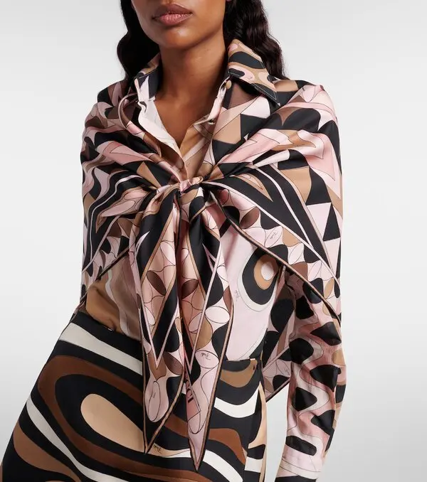 Emilio Pucci Manuba Silk Twill Scarf