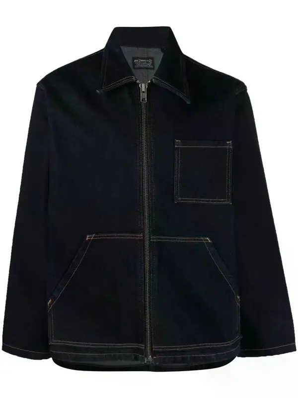 LEVI'S Contrast-stitching Zip-up Jeans Jacket