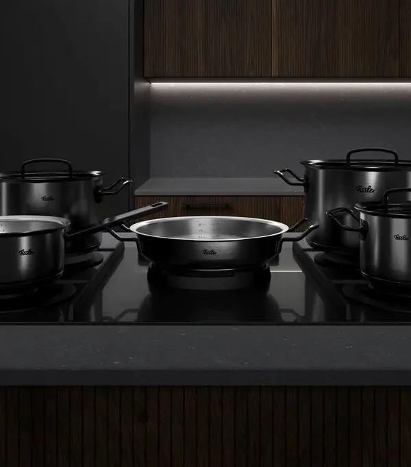 FISSLER 5-piece Original Profi Pan Collection Shadow Edition - Black