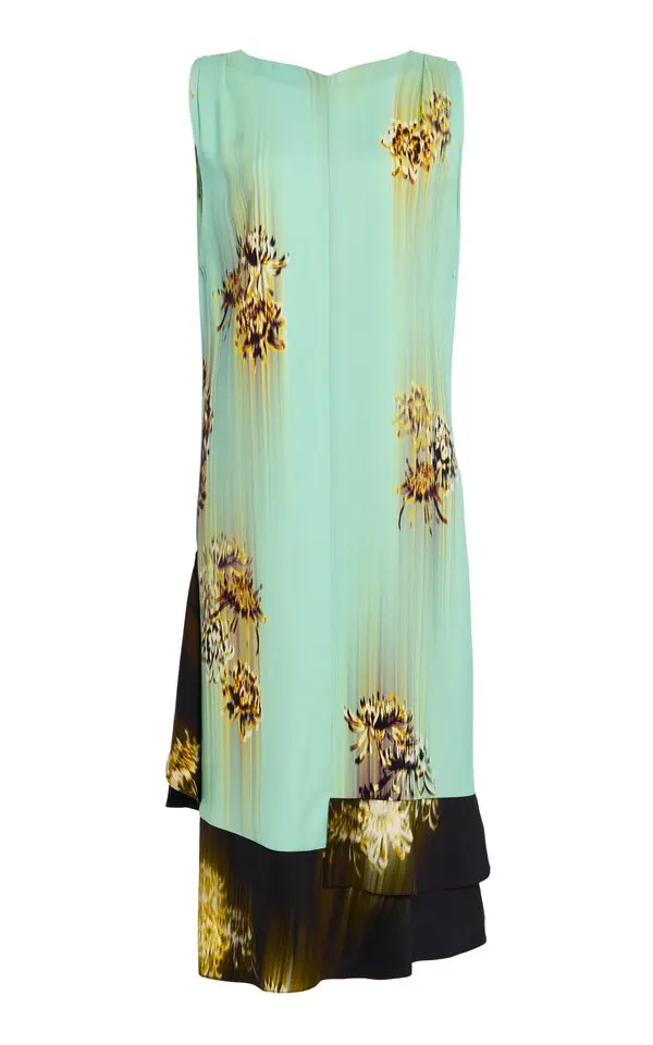 Proenza Schouler Rhetta Ed Crepe Midi Dress - Print