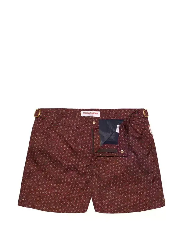 Orlebar Brown Setter Patterned Swim Shorts - Red