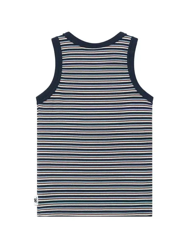 CHOCOOLATE Striped Tank Top - Blue