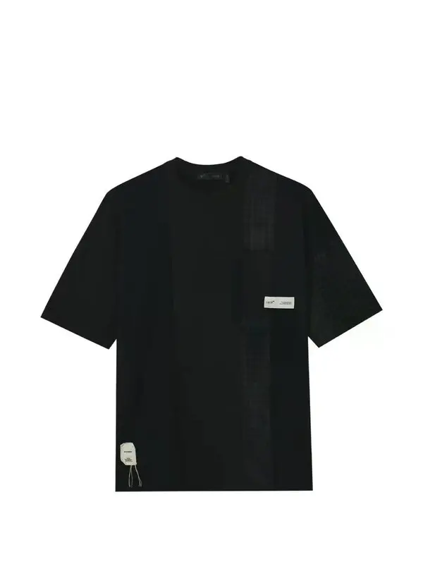 FIVE CM Checked Panel T-shirt