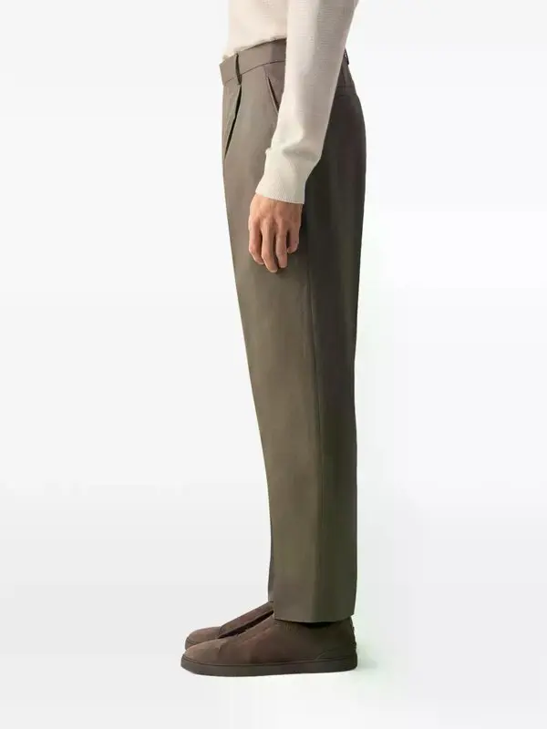 Zegna Pleated Trousers - Grey
