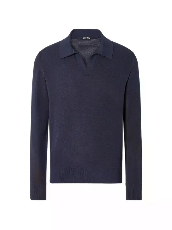 Zegna Polo Top - Blue