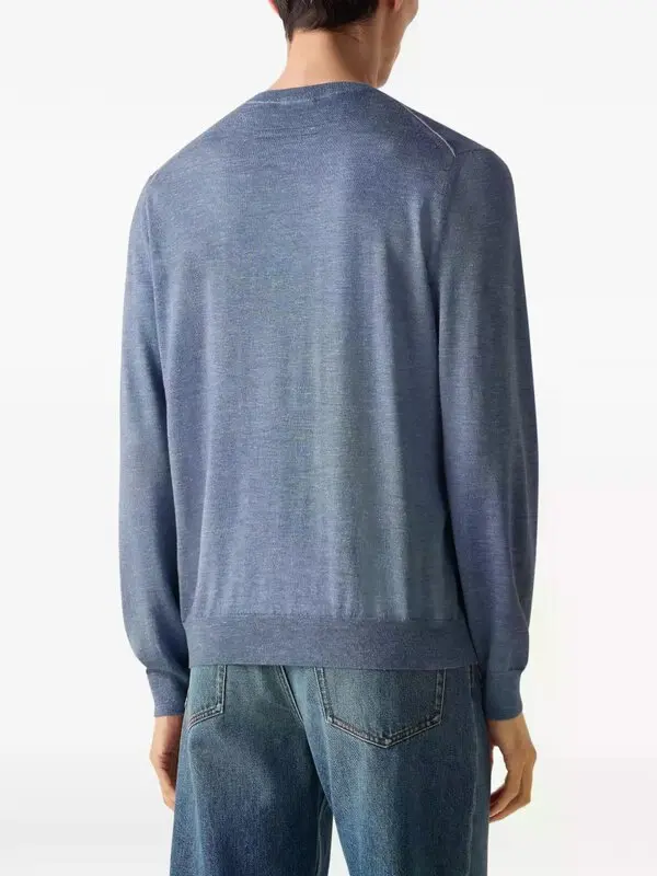 Zegna Crewneck Long Sleeve Sweater