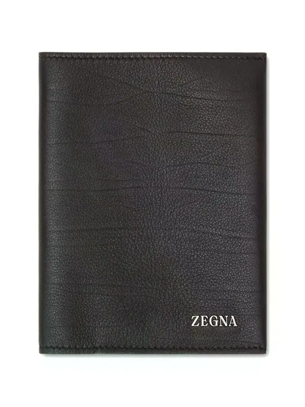 Zegna Leather Passport Case