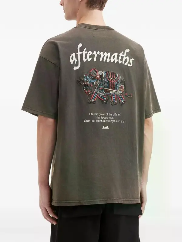 AFTERMATHS Patterned Short-sleeved T-shirt