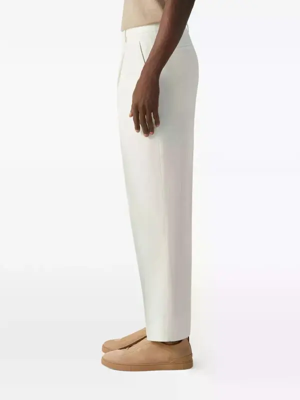 Zegna Oasi Pleated Cotton Pants