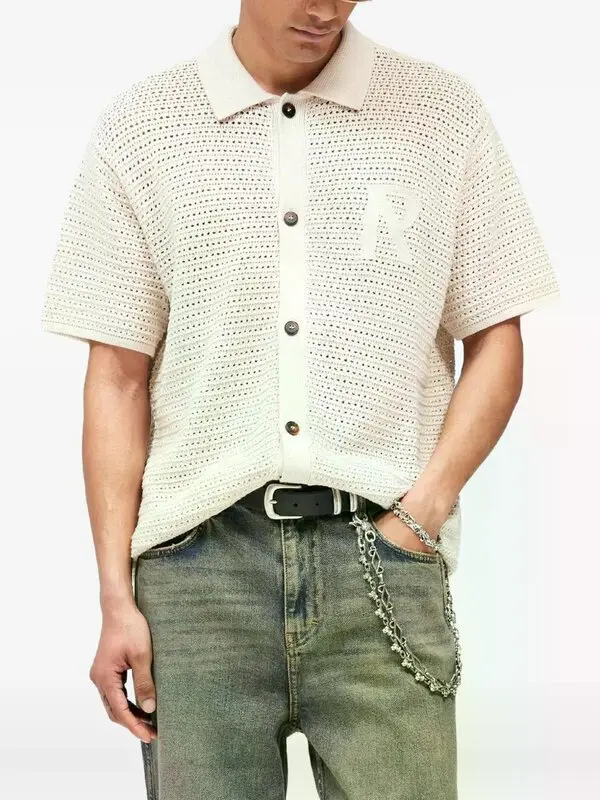 REPRESENT Initial Knitted Short Sleeve Shirt