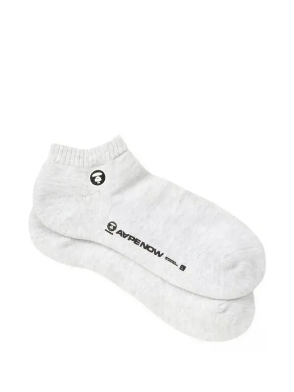 AAPE BY *A BATHING APE Logo-patch Ankle Socks