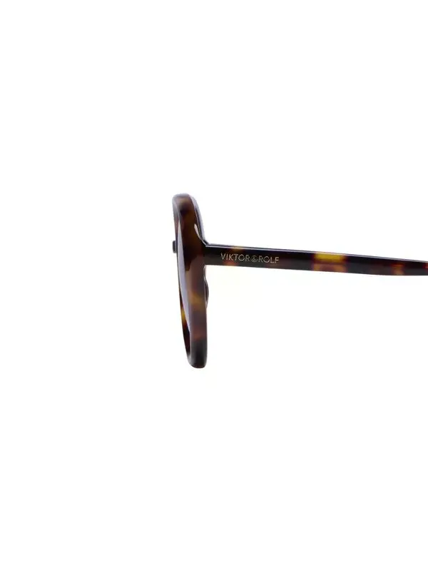 Viktor & Rolf Tortoiseshell Aviator Sunglasses
