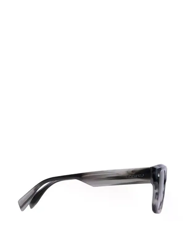 Viktor & Rolf Rectangle Frame Logo Detail Sunglasses - Grey