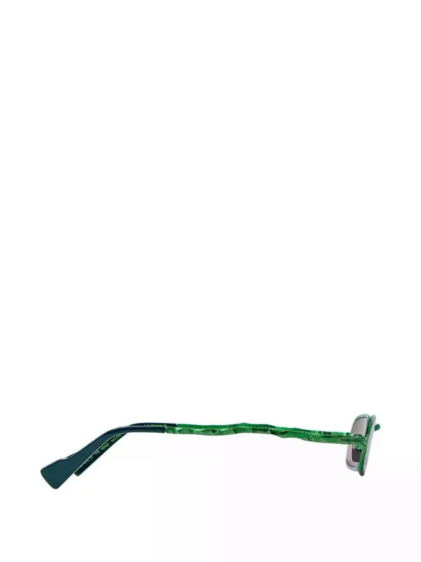 KUBORAUM Z18 Rectangular Frame Sunglasses - Green