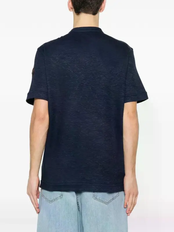 Moncler Buttoned T-shirt - Blue