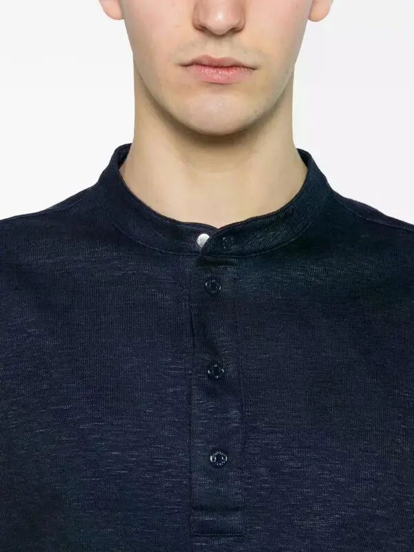Moncler Buttoned T-shirt - Blue
