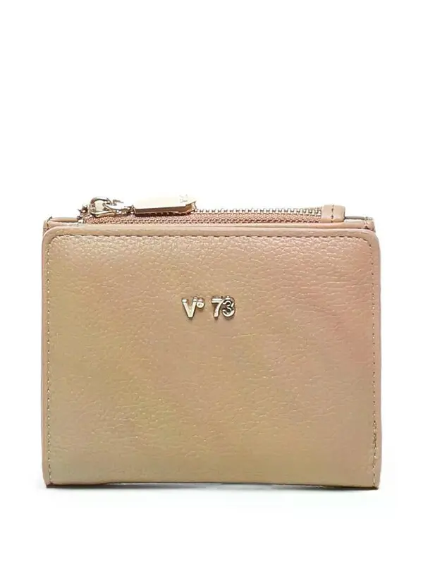 V°73 Lettering Zip Wallet - Neutrals