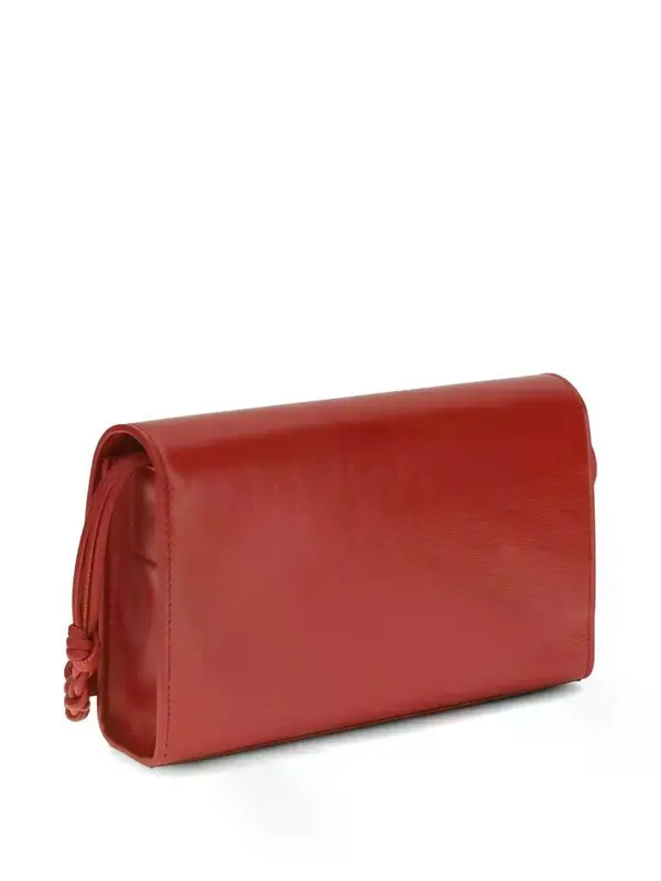 JIL SANDER Braided-strap Leather Wallet - Red