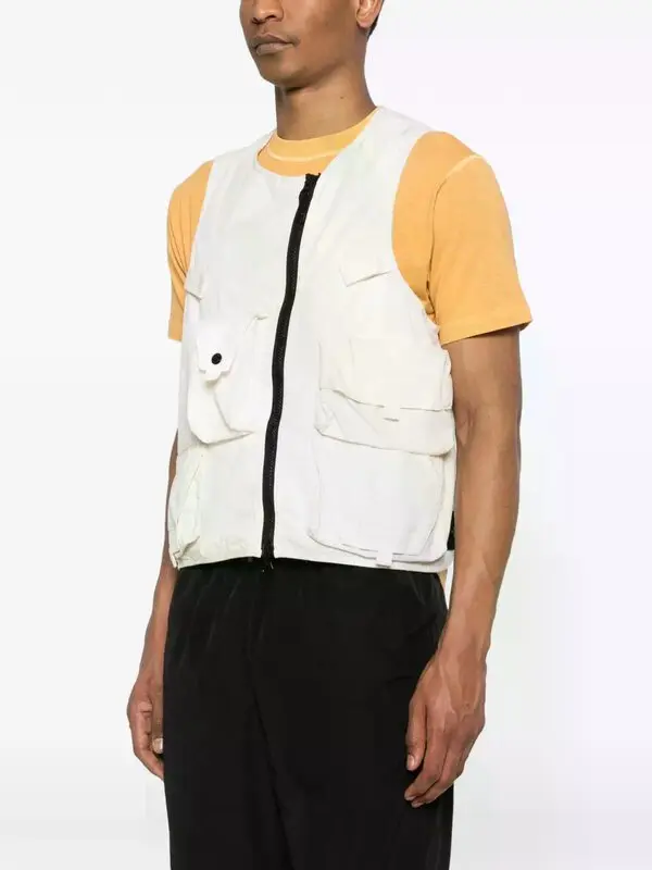 Stone Island Zip Pocket Gilet - Neutrals
