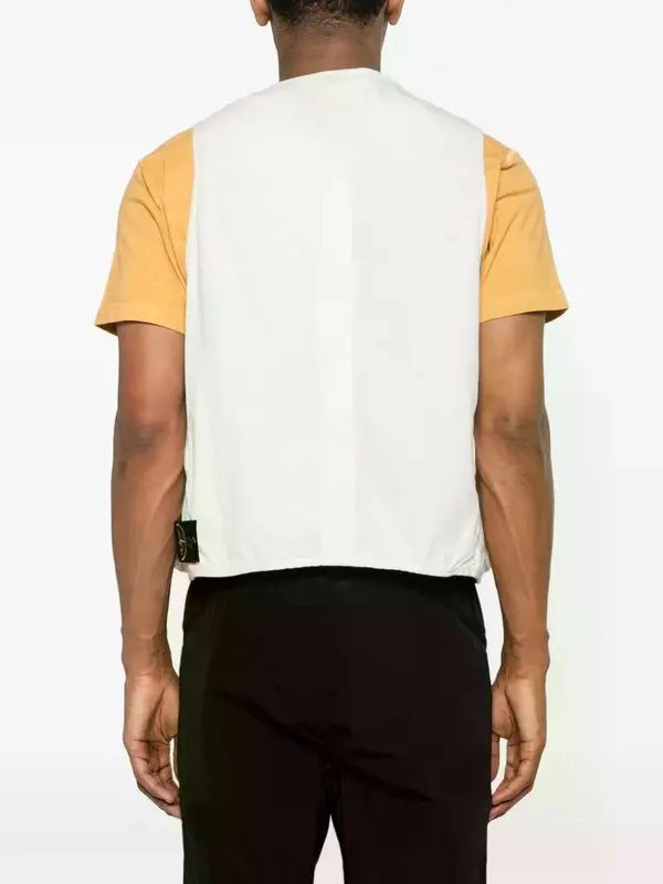 Stone Island Zip Pocket Gilet - Neutrals