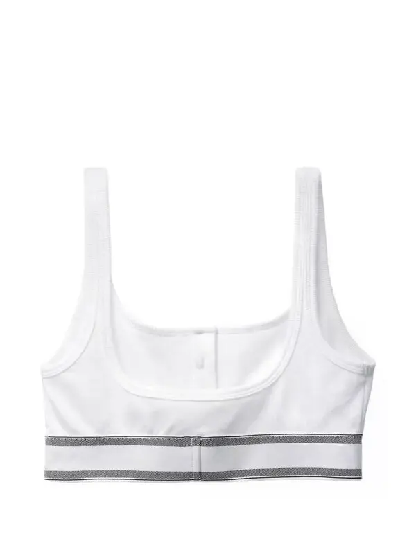 Versace Ribbed Cotton-jersey Bralette