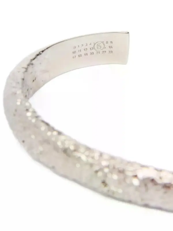 MAISON MARGIELA Textured Finish Cuff Bracelet