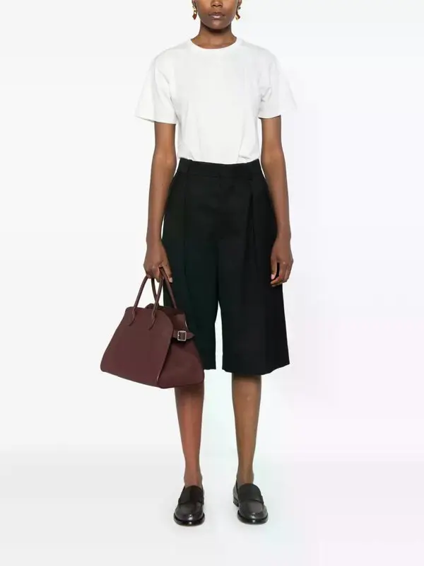 THE ROW Calibi T-shirt In Cotton-silk Blend - White