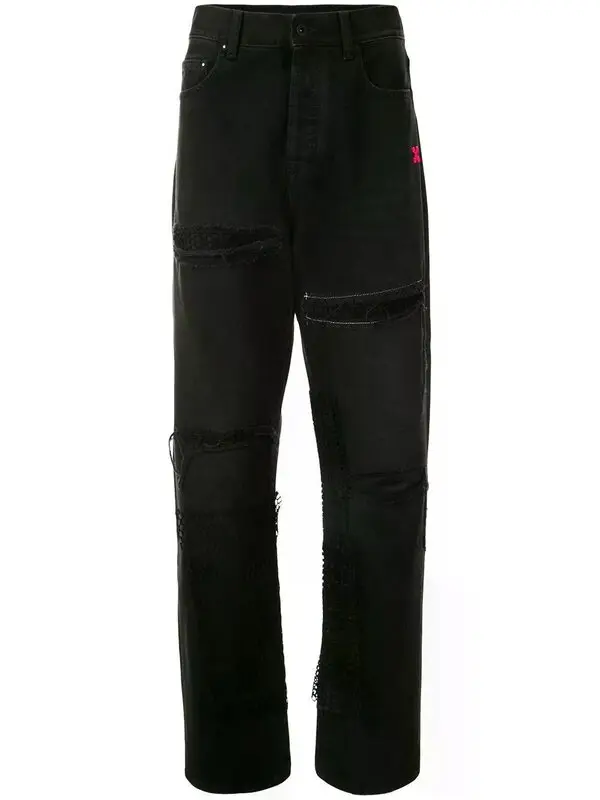 Off-White Ripped Arrows-logo Jeans