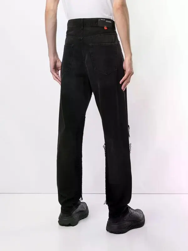 Off-White Ripped Arrows-logo Jeans