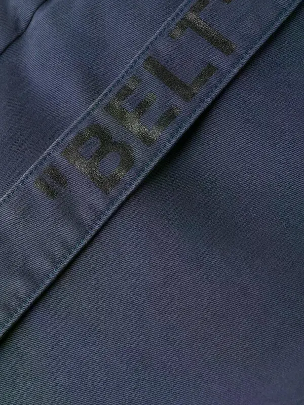 Off-White High Waist Straight Leg Trousers