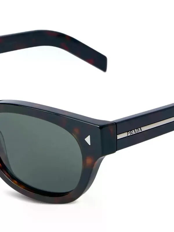 Prada Tortoiseshell Oval Sunglasses