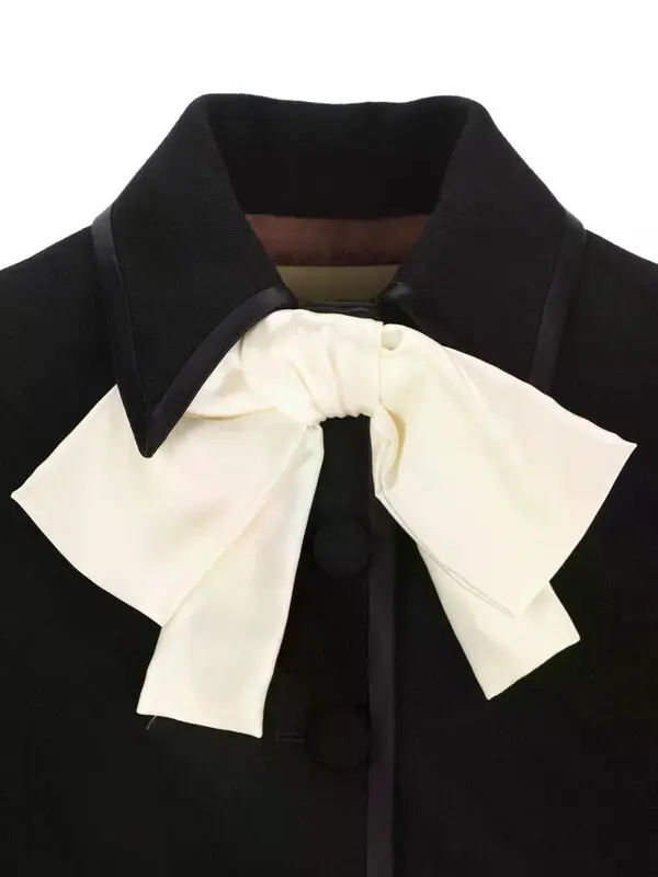 Valentino Garavani Bow-embellishment Wool Jacket