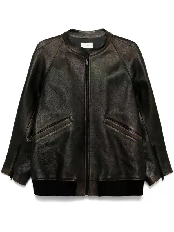 THE ROW Kengia Leather Jacket