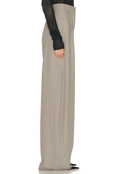 MUGLER High Waist Wide Leg Trouser