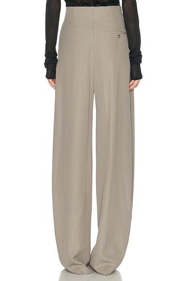 MUGLER High Waist Wide Leg Trouser