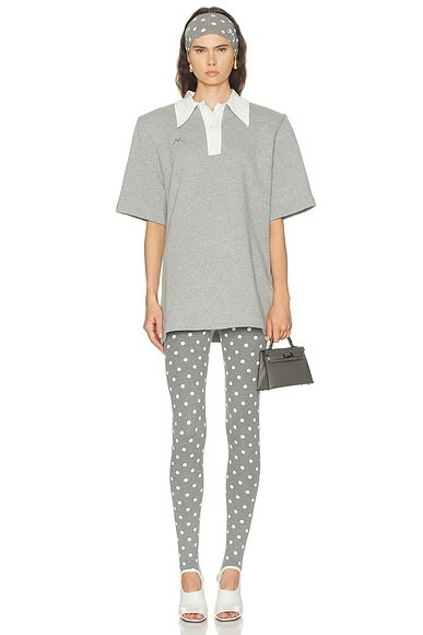 ROWEN ROSE Oversized Polo Top