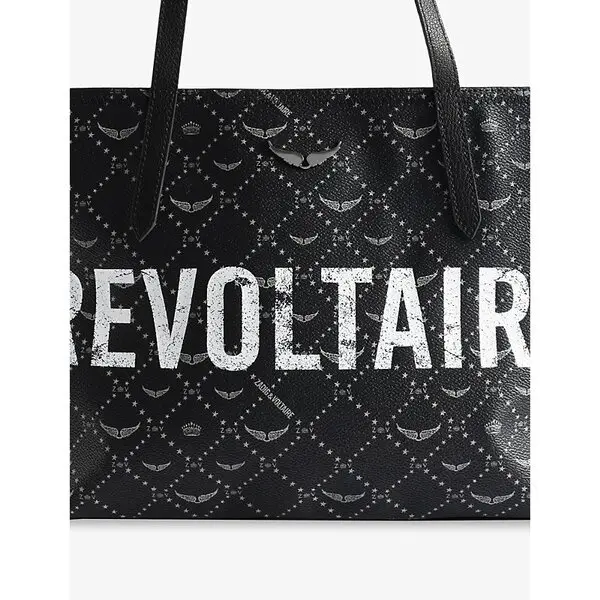 Zadig&Voltaire Shopper Revoltaire Coated-canvas Tote Bag - Black