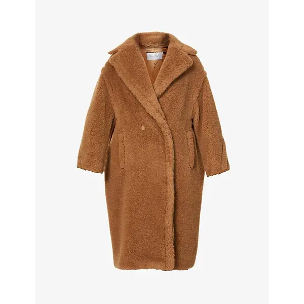 Max Mara Teddy Alpaca Wool-blend Coat - Camel