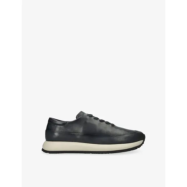 Officine Creative Lace-up Leather Trainers - Grey/dark