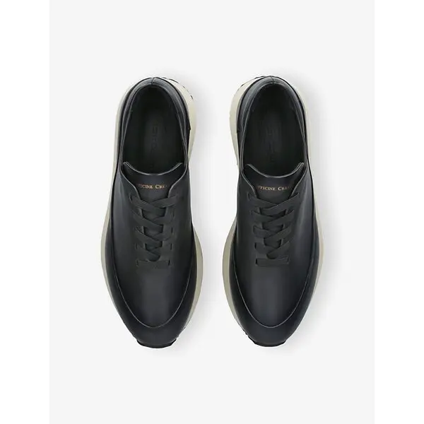 Officine Creative Lace-up Leather Trainers - Grey/dark