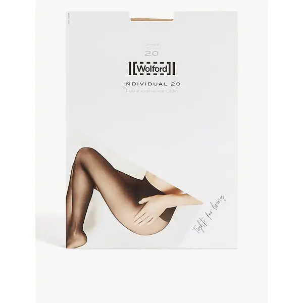 Wolford Individual 20 Matte Transparent Tights - Gobi