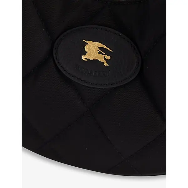 Burberry Horseshoe Quilted Cross-body Bag - Black