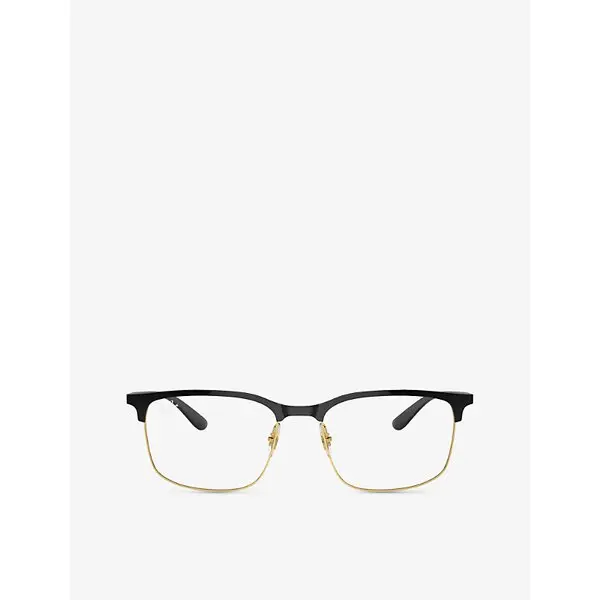 Ray-ban Rx6518 Square Frame Metal Eyeglasses - Black
