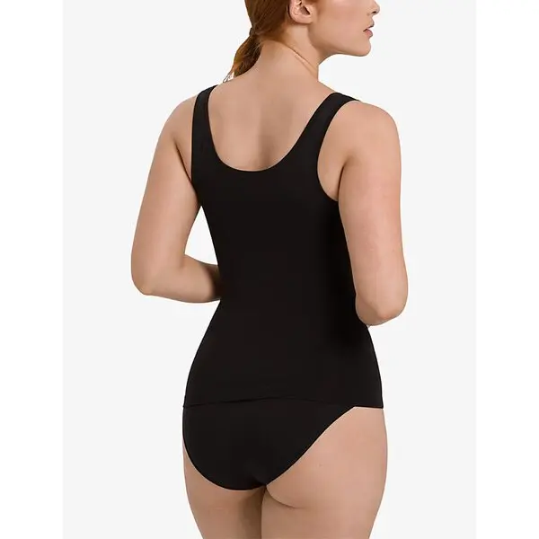 Hanro Touch Feeling' Stretch-woven Vest Top - Black